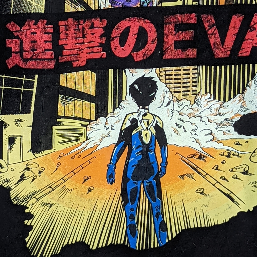 Vtg Rare Neon Genesis Evangelion X Attack Titan Anime… - Gem